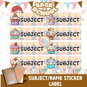Editable Back to School Labels Personalized Name Labels Instant ...