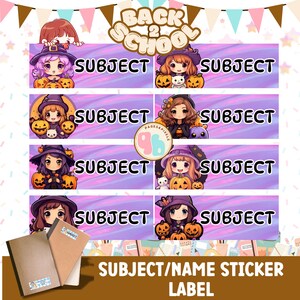 Editable Back to School Labels Personalized Name Labels Instant ...