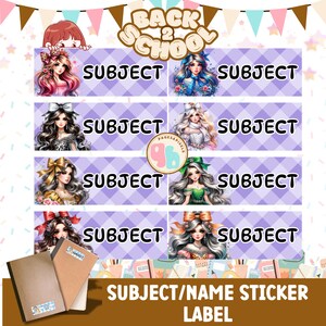 Editable Back to School Labels Personalized Name Labels Instant ...