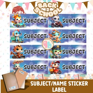 Editable Back to School Labels Personalized Name Labels Instant ...