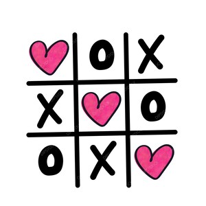 XOXO Tic Tac Toe Shirt Png, Xoxo Heart Png, Valentine Hugs and Kisses ...