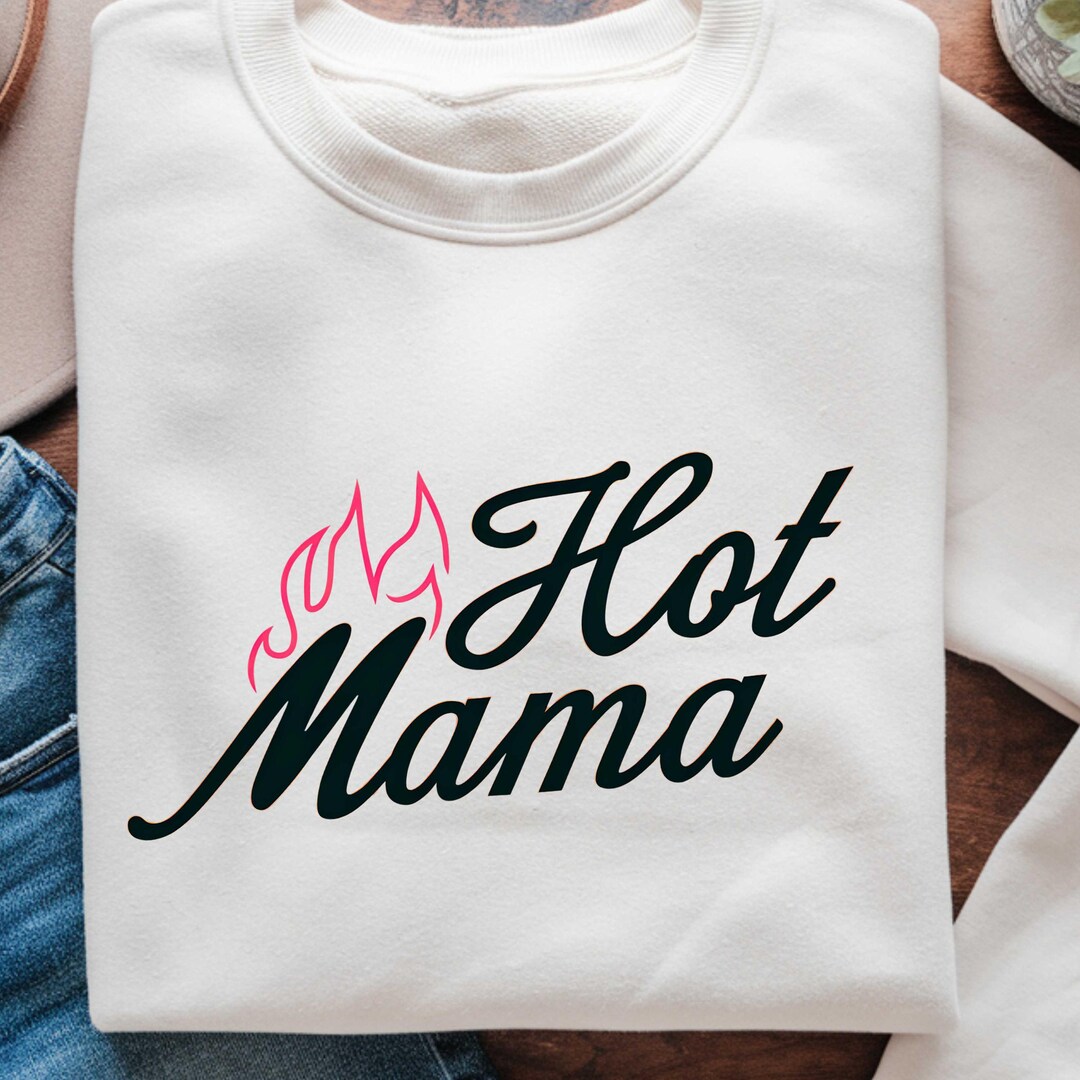 Hot Mama Shirt Png, Retro Mama Png, Mama Sweater Png, Mothers Day Png ...