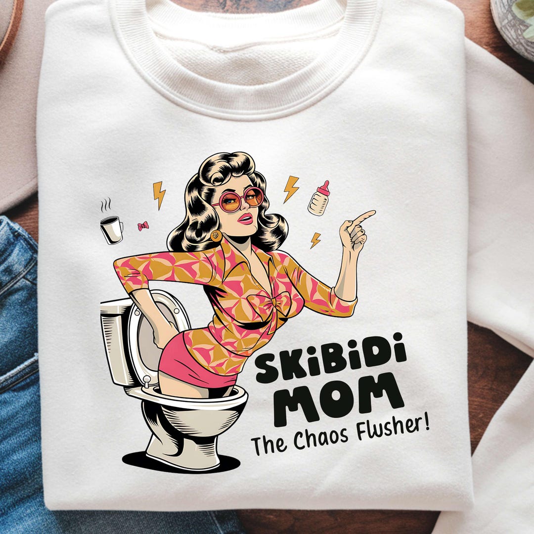 Skibidi Mom Png, Skibidy Rizz Shirt Png, Funny Skibidi Mama Png ...