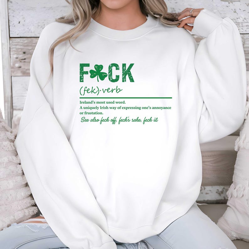 Feck Irish Png, Lucky Clover Shirt Png, Funny St Patricks Shirt Png, St ...