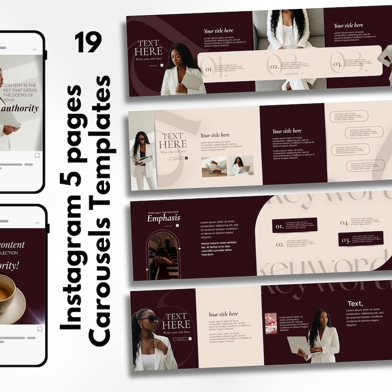 Burgundy Carousel - Etsy