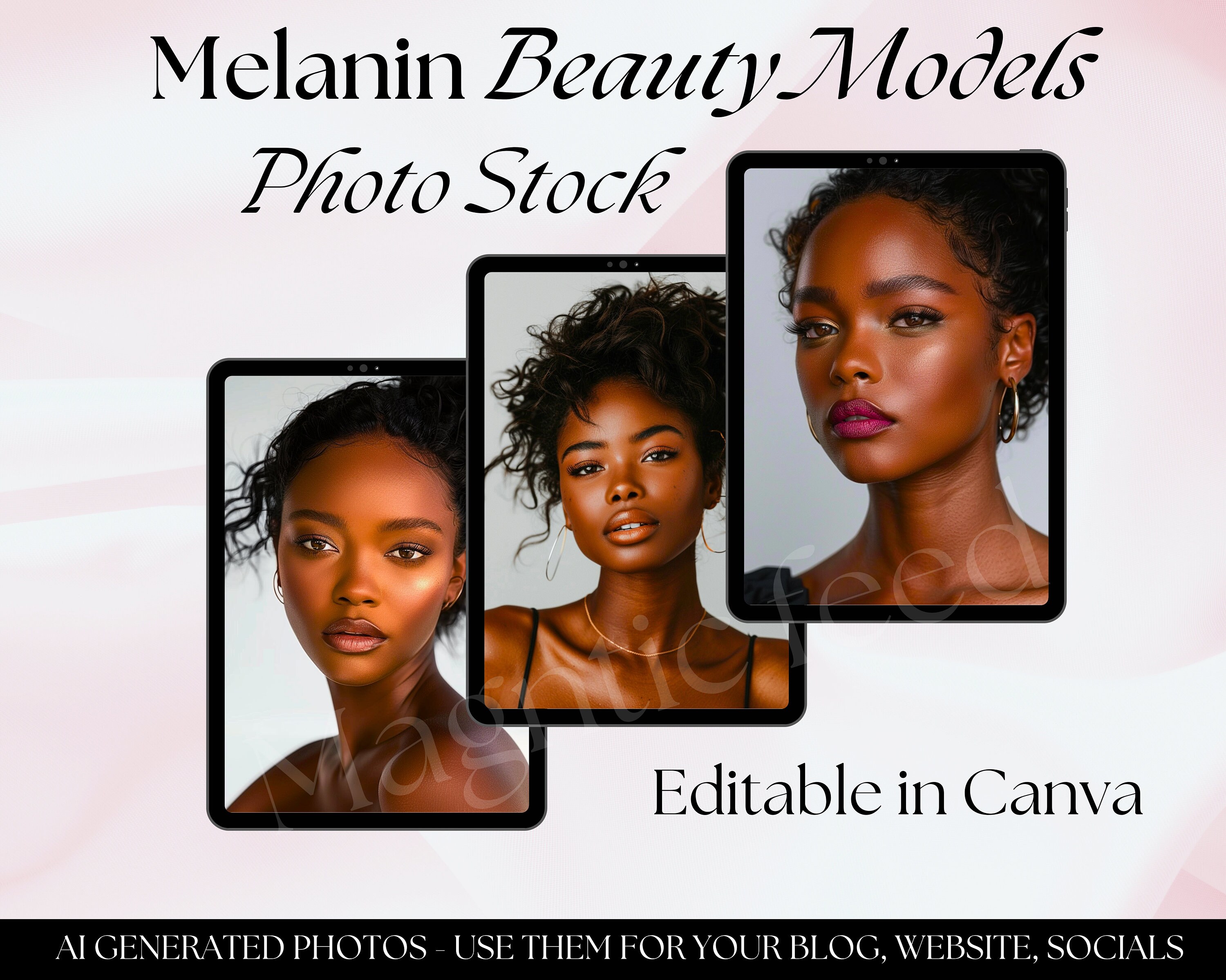 MELANIN Beauty Models 42 High-resolution Ai-generated Stock Photos ...