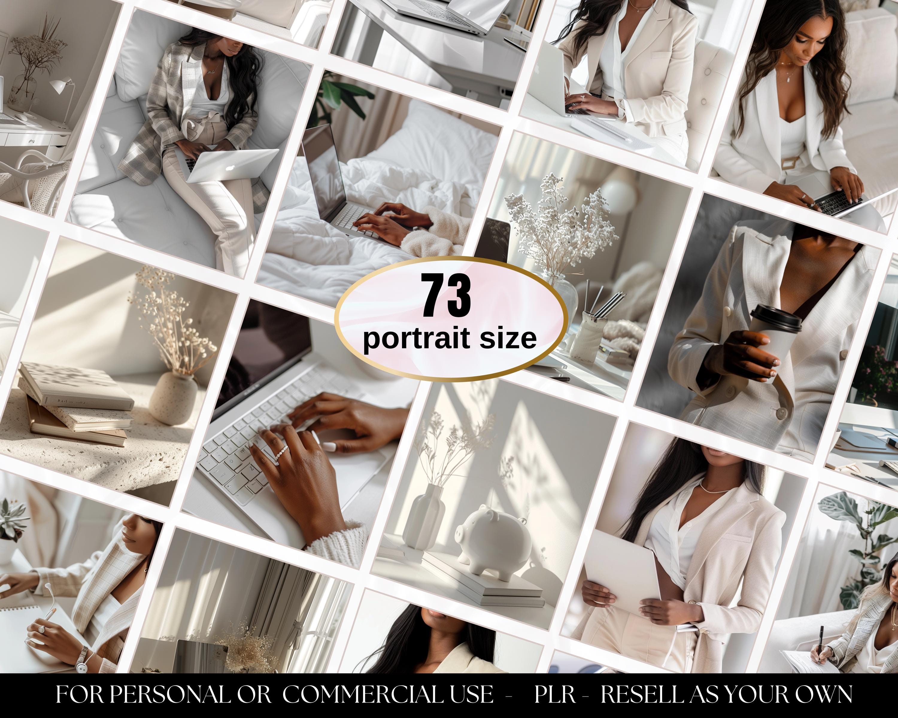 MELANIN 73 High-quality Beige Aesthetic Woman Stock Photos PLR | Aesthetic Black Girls ...