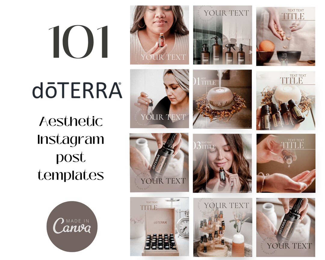 Doterra Social Media Posts Doterra Canva Templates Doterra - Etsy