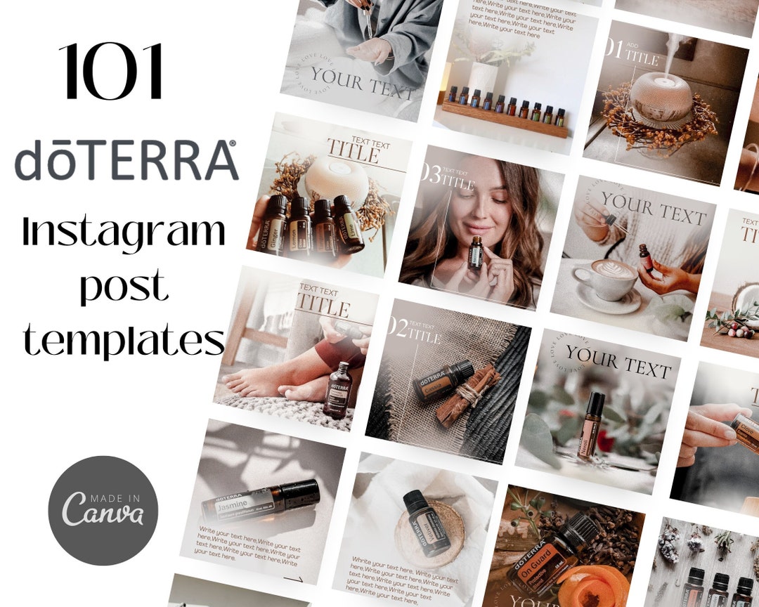 Doterra Social Media Posts Doterra Canva Templates Doterra - Etsy