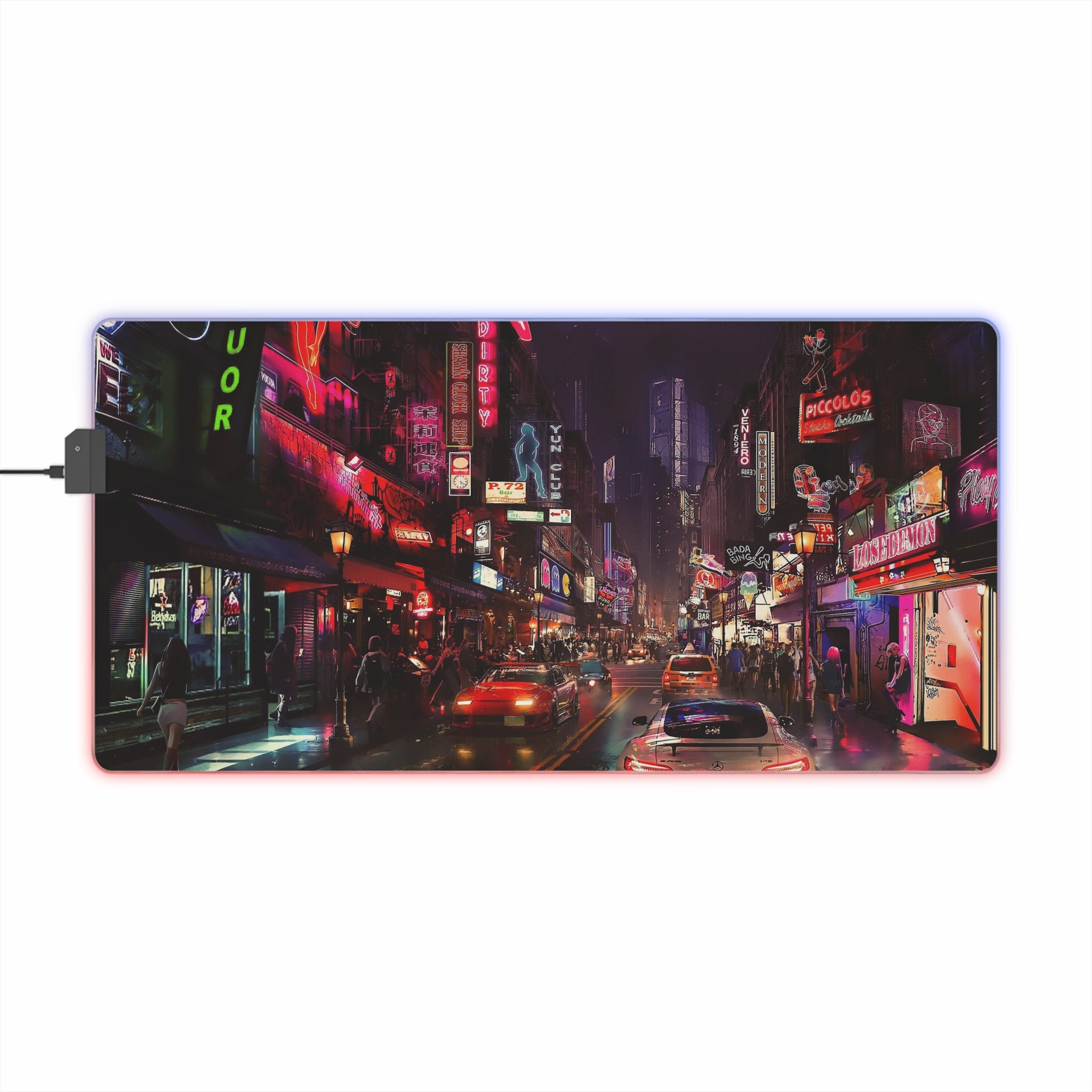 Tokyo City Lights LED Gaming Mouse Pad, LED Gaming Mouse pad sold by ...