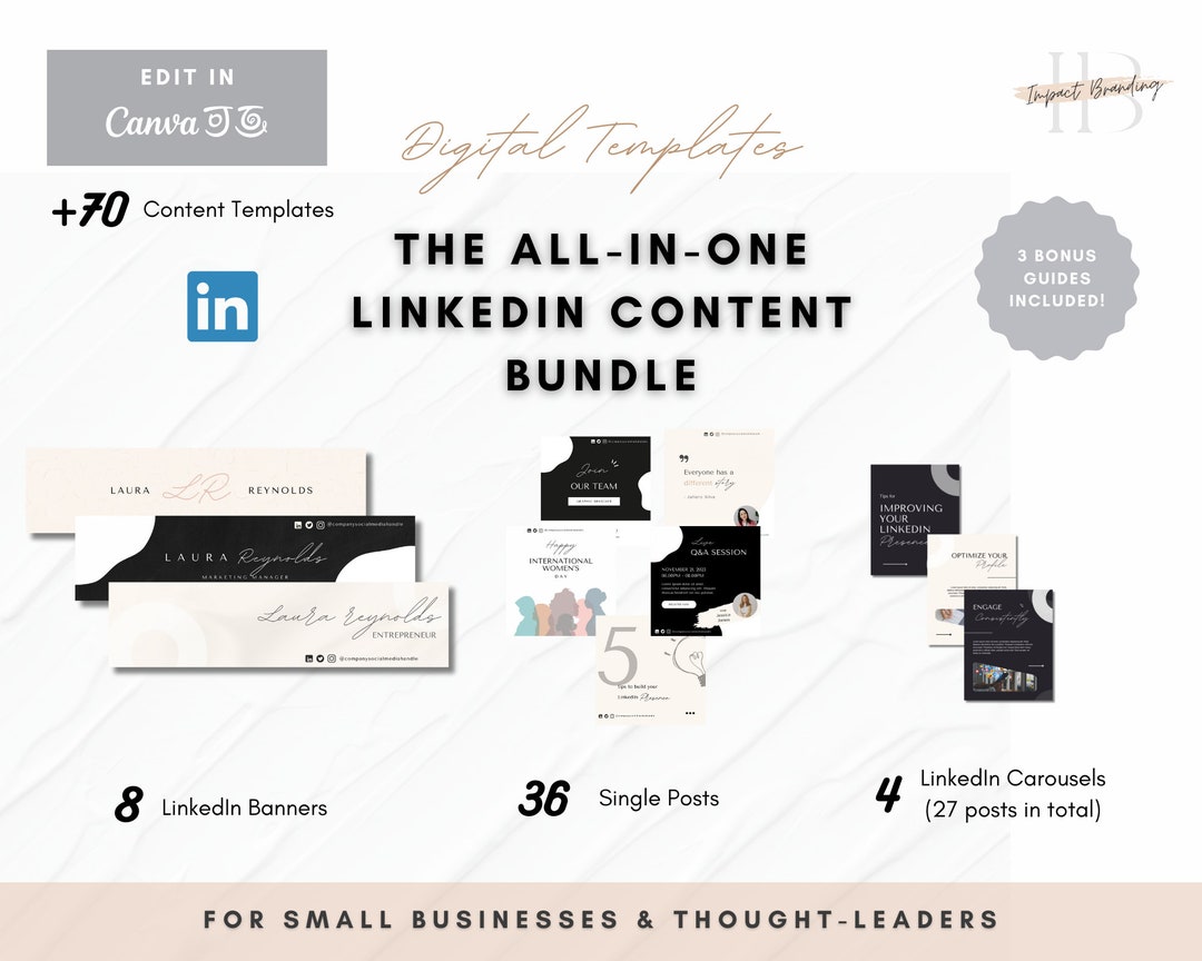 70+ Editable Linkedin Content Templates | Business & Thought-leader ...