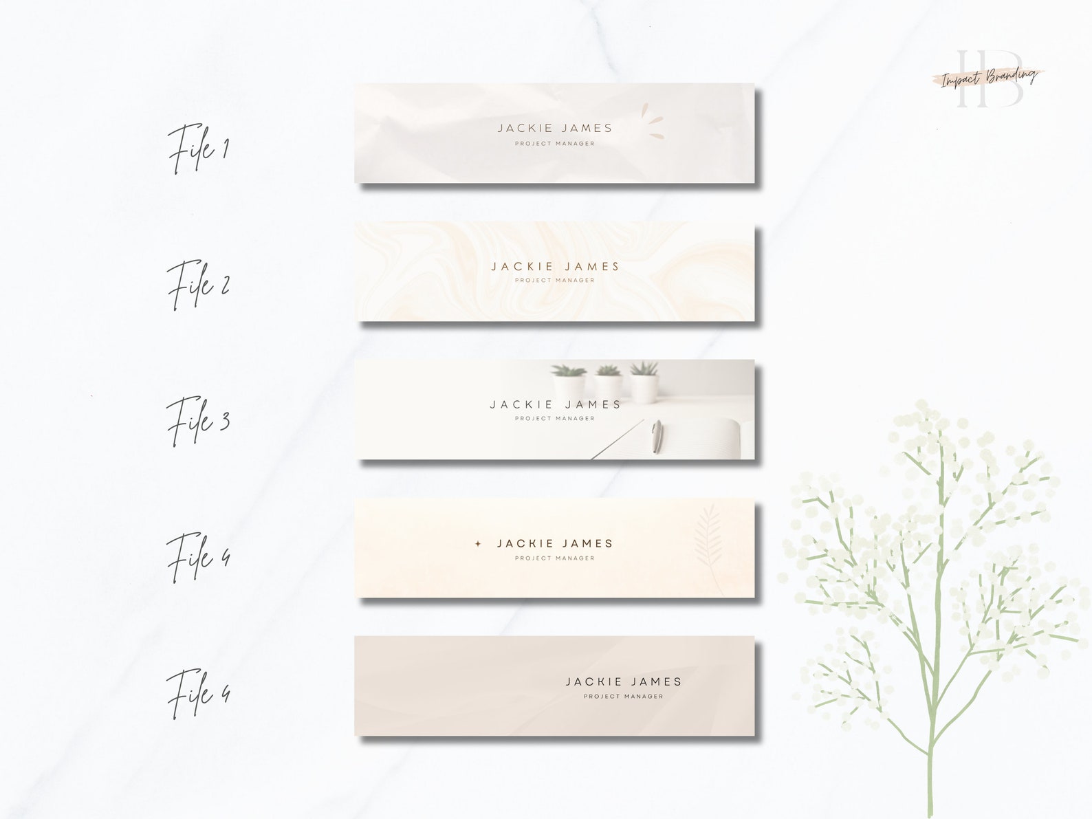 5 Linkedin Banners | Beige Minimal Style | Linkedin Background ...