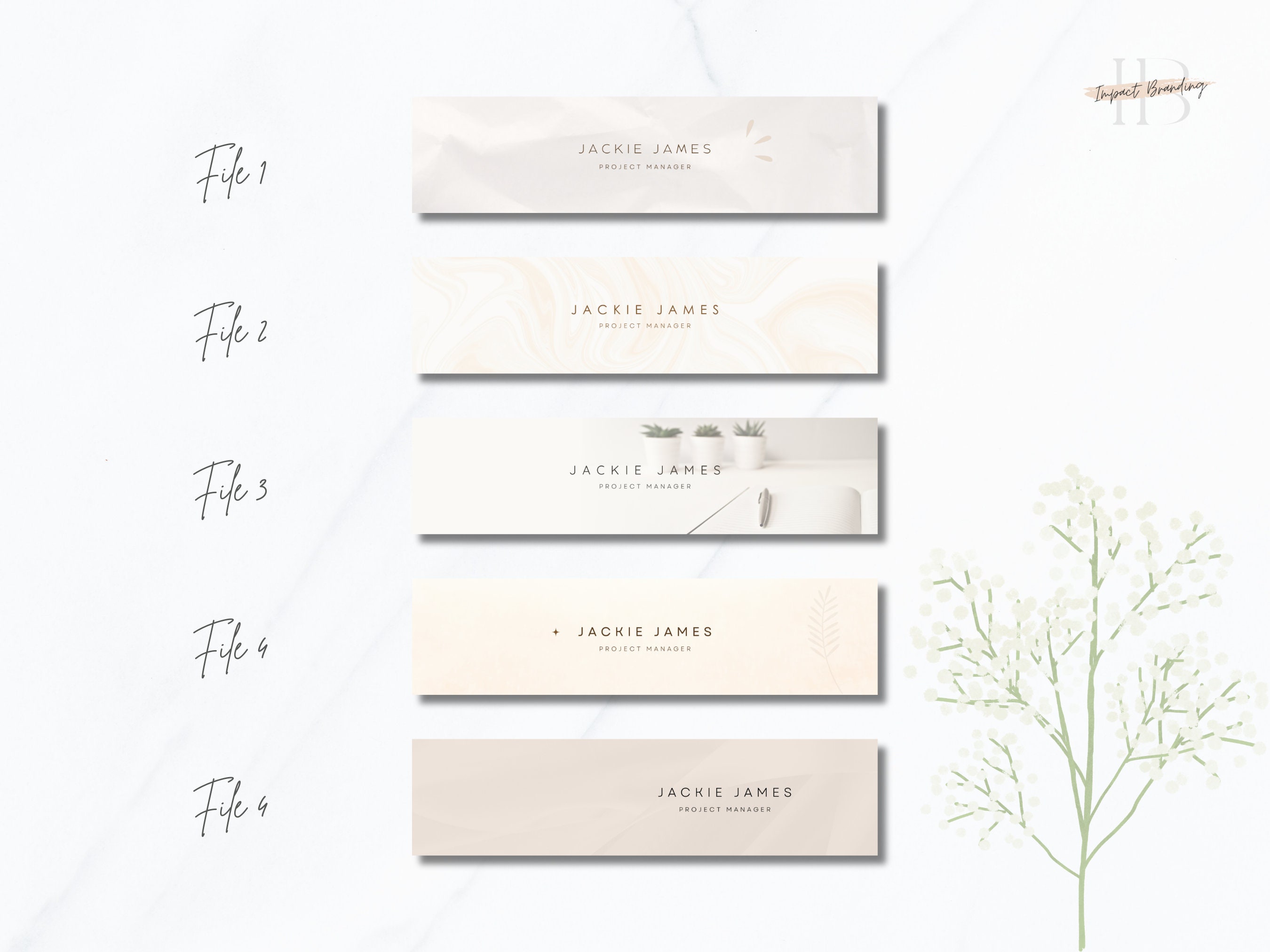 5 Linkedin Banners | Beige Minimal Style | Linkedin Background ...