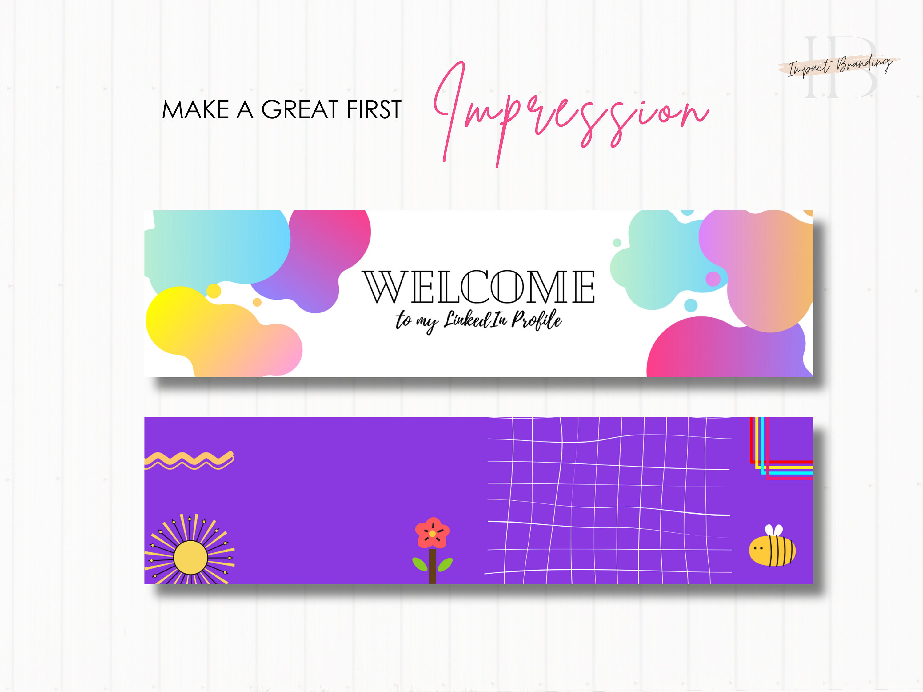 5 Linkedin Banners | Abstract Pop Art | Creative Banner | Instant ...