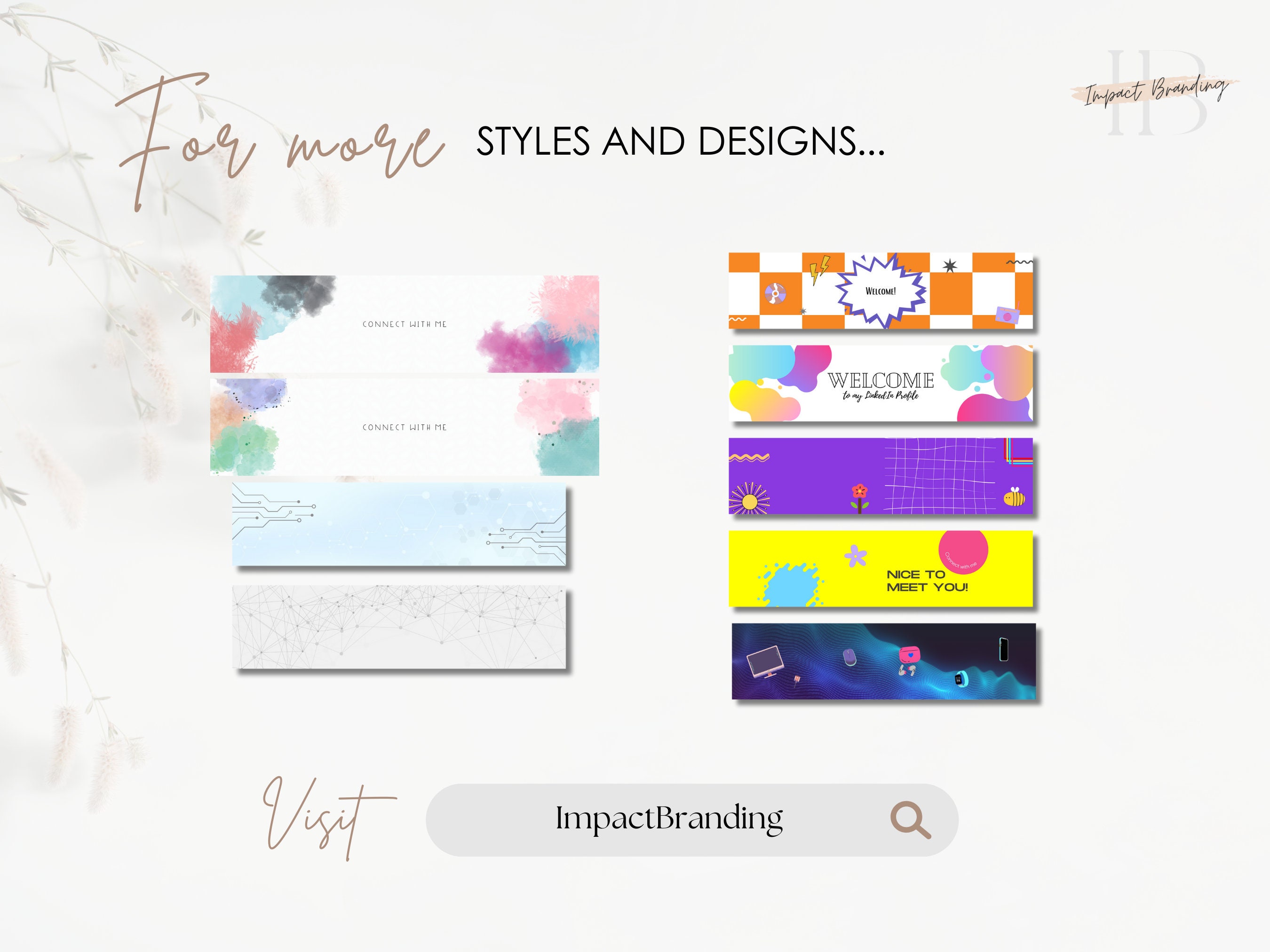 5 Linkedin Banners | Beige Minimal Style | Linkedin Background ...