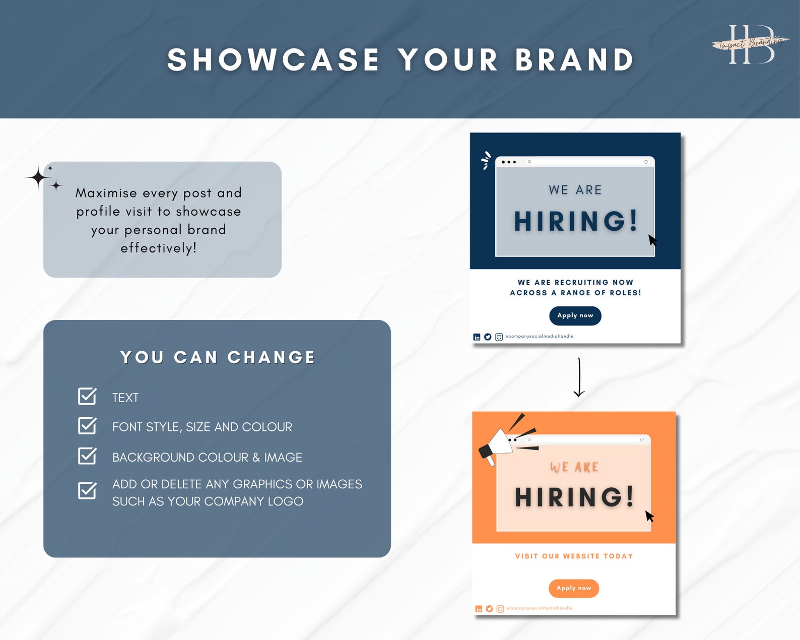 25 Linkedin Post Templates | Dark Blue Style | Linkedin Template ...