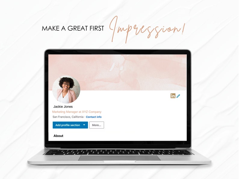 4 Linkedin Banners | Showcase Your Personal Brand | Soft Pink ...