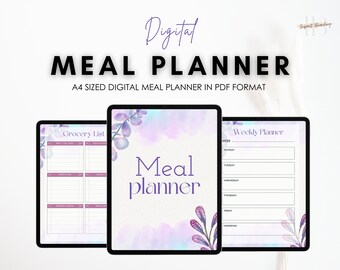 Farmhouse Meal Planner Green Minimal Meal Planner - Etsy
