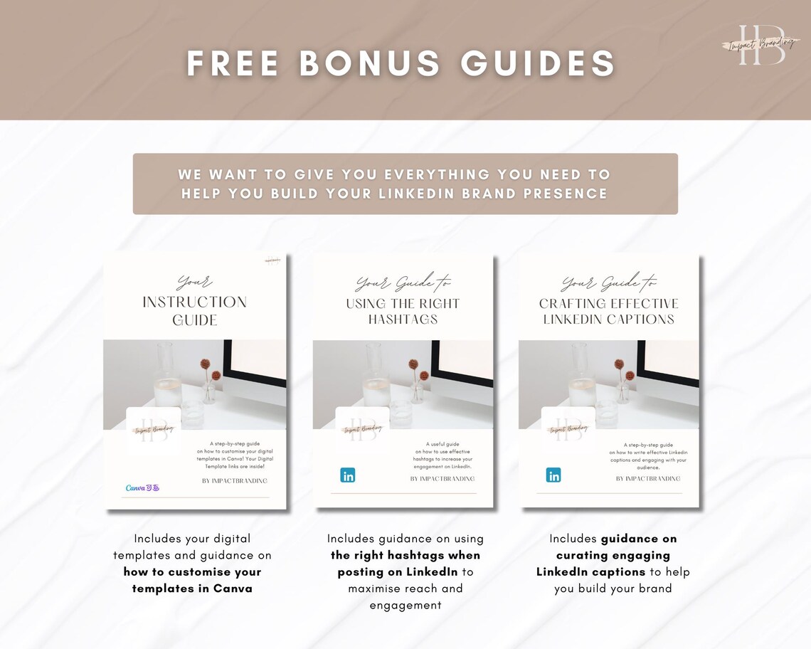 4 Linkedin Banners | Instant Download | Inspirational Quote | Linkedin ...