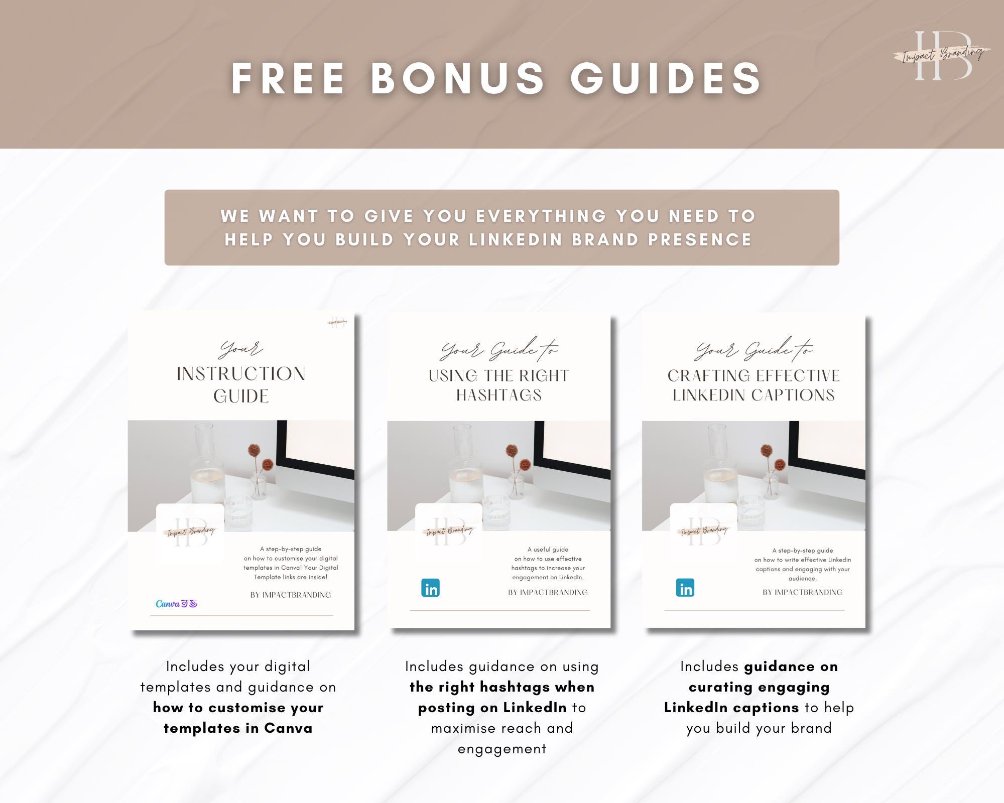 4 Linkedin Banners | Instant Download | Inspirational Quote | Linkedin ...