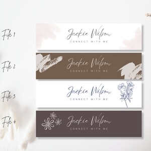 Floral Linkedin Banner Templates | Professional Branding (digital ...