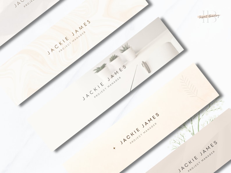 5 Linkedin Banners | Beige Minimal Style | Linkedin Background ...