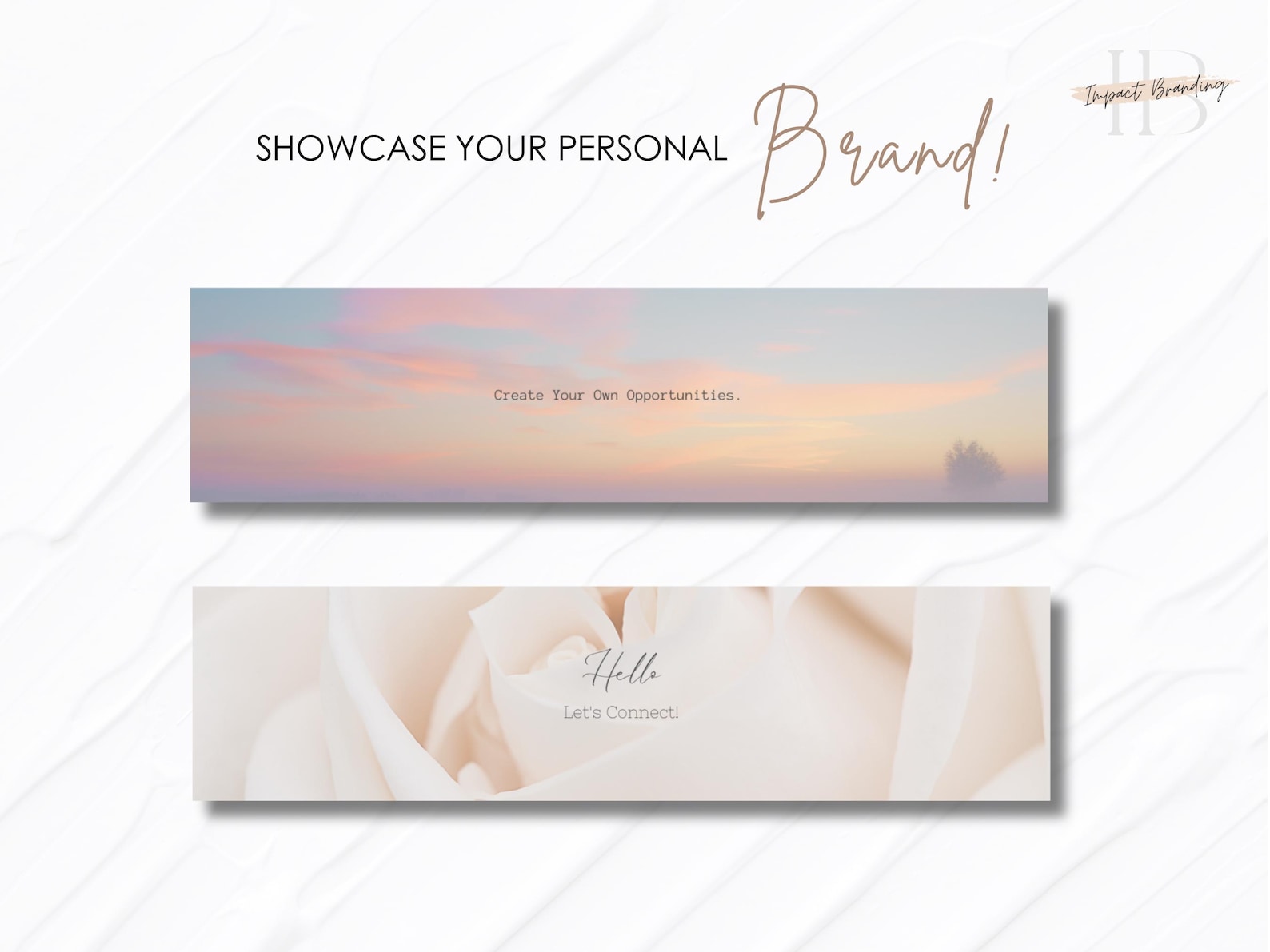 4 Linkedin Banners | Instant Download | Inspirational Quote | Linkedin ...