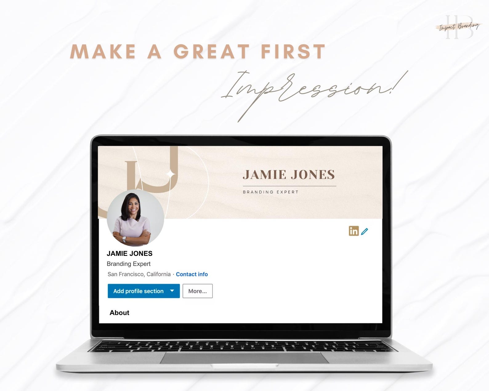 4 Linkedin Banners Personal Brand Simple Beige Linkedin Background ...