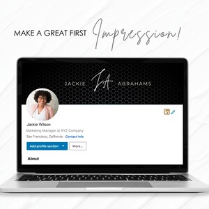 Linkedin Banner Templates | Dark Modern Theme, Name Text (canva ...