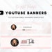 9 Youtube Banner Templates Pink Modern Banner Style Youtube Branding ...