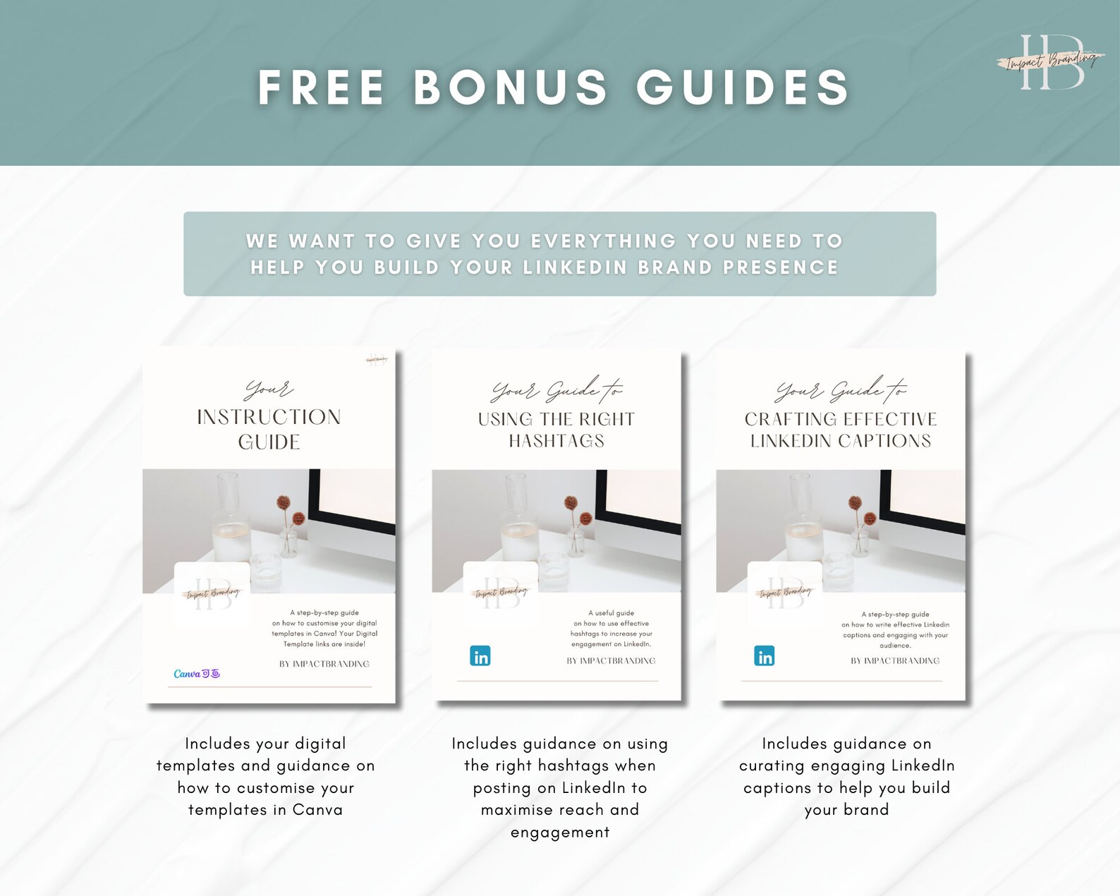 4 Linkedin Professional Banner Templates | Showcase Your Personal Brand ...