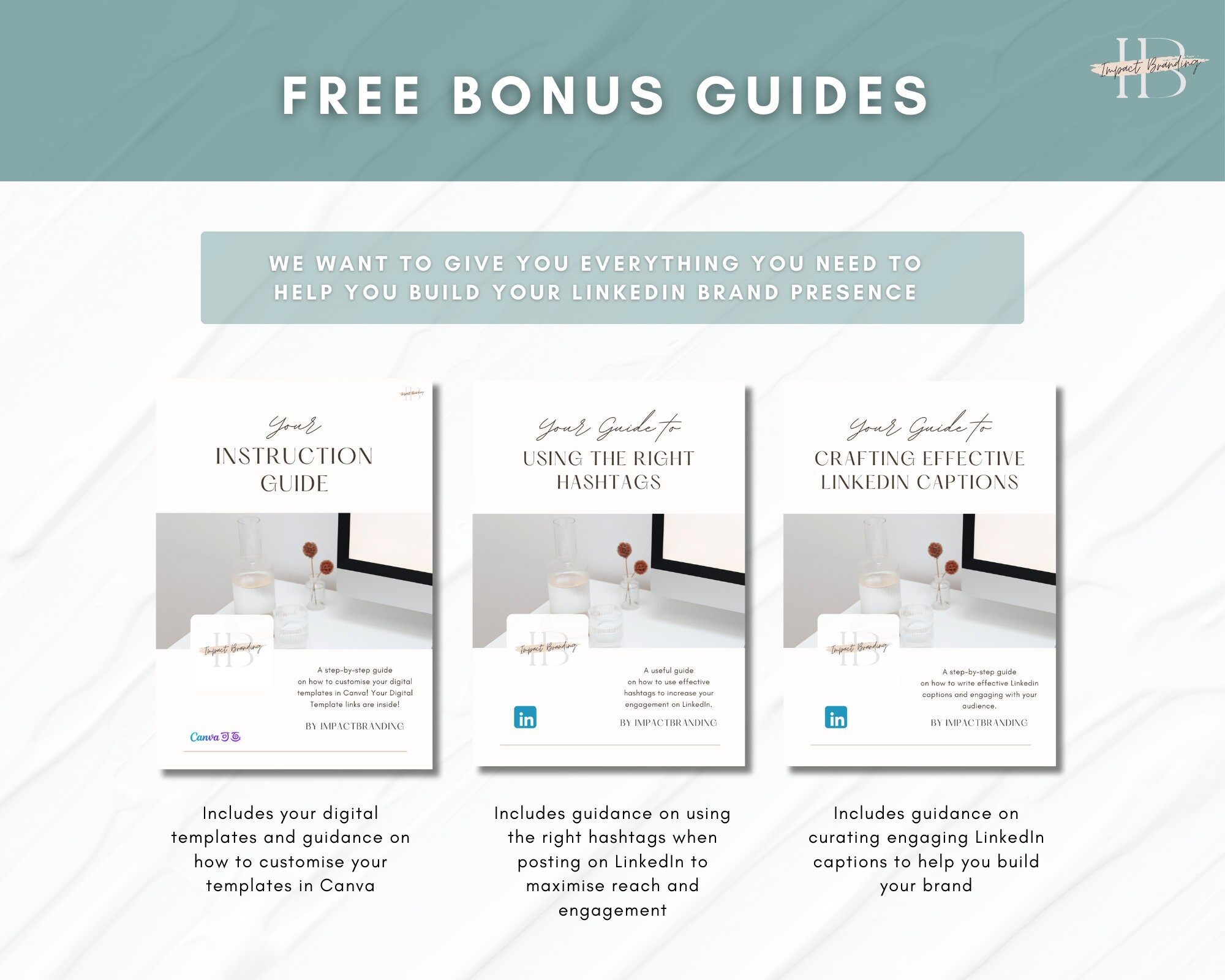 4 Linkedin Professional Banner Templates | Showcase Your Personal Brand ...