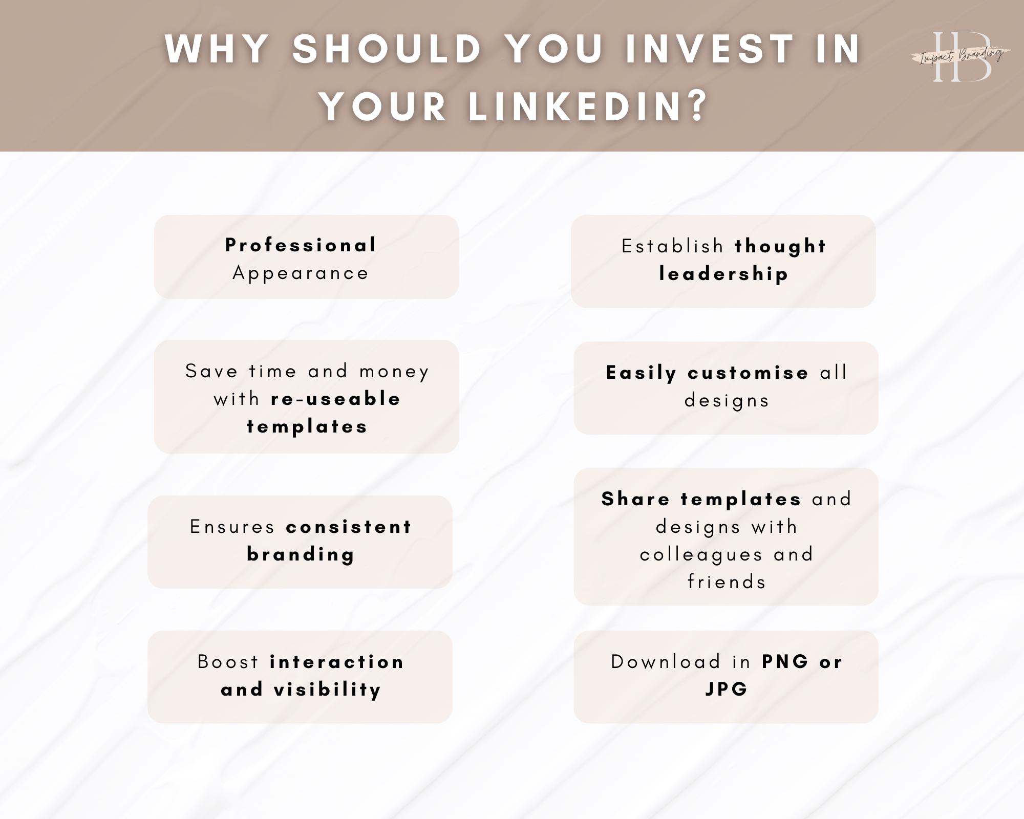 4 Linkedin Banners Personal Brand Simple Beige Linkedin Background ...