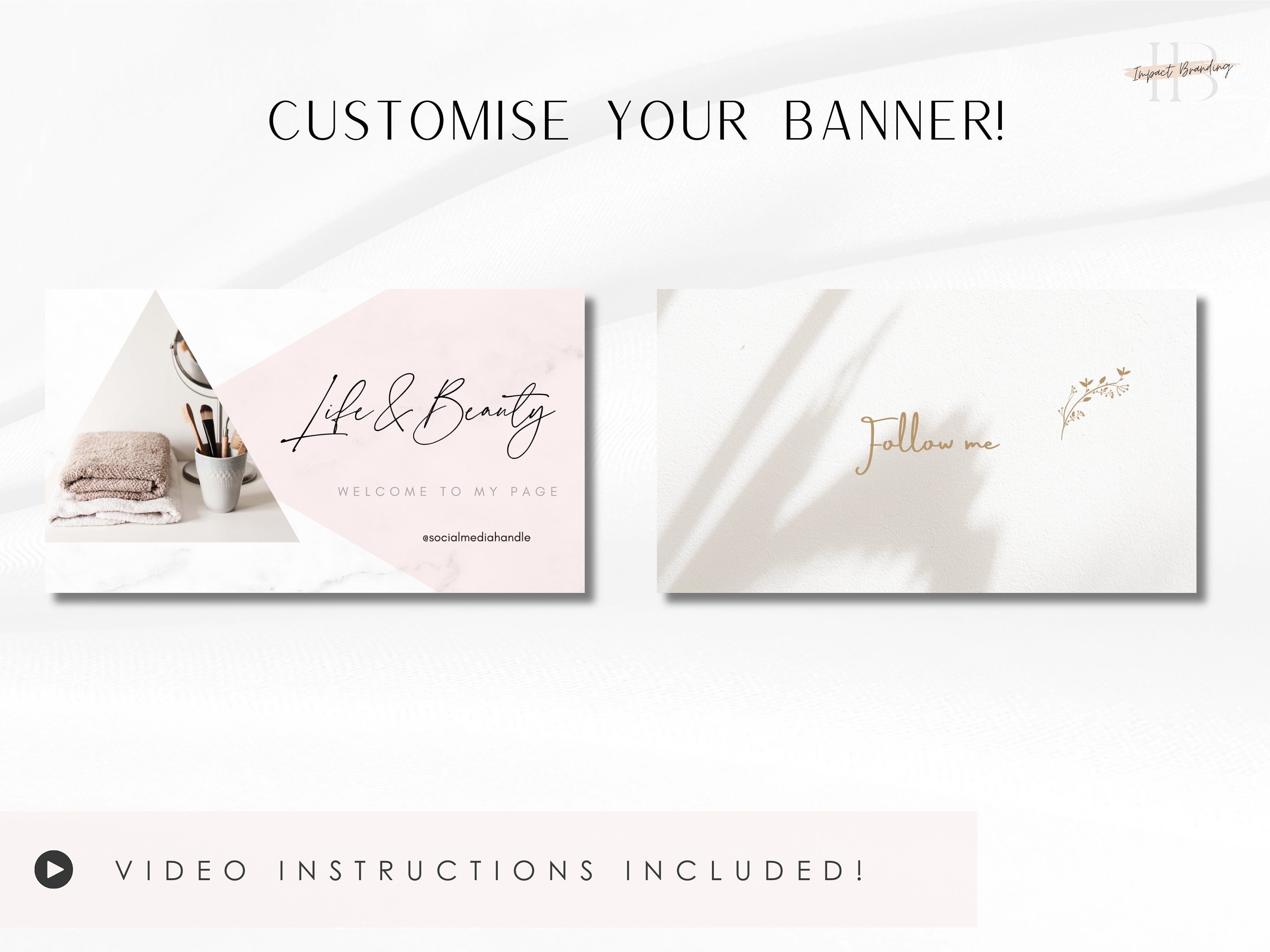 Customisable Banners for ALL Social Media Platforms Banner Template ...
