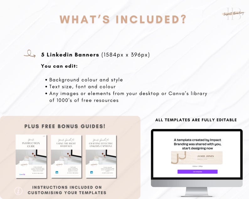 4 Linkedin Banners Personal Brand Simple Beige Linkedin Background ...