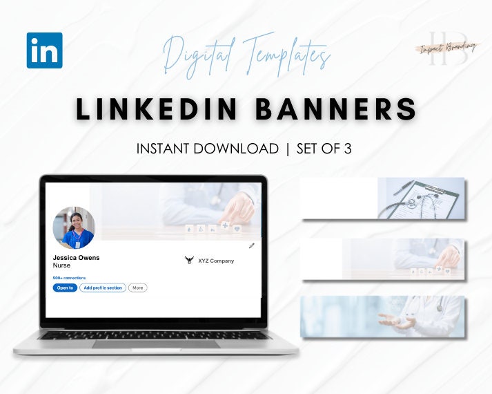 3 Linkedin Banners | for Healthcare Professional, Medicine, Doctors ...
