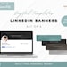 Minimalist Linkedin Banner Templates | Dark Style Canva Backgrounds ...