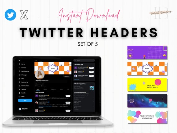 Abstract Twitter Headers