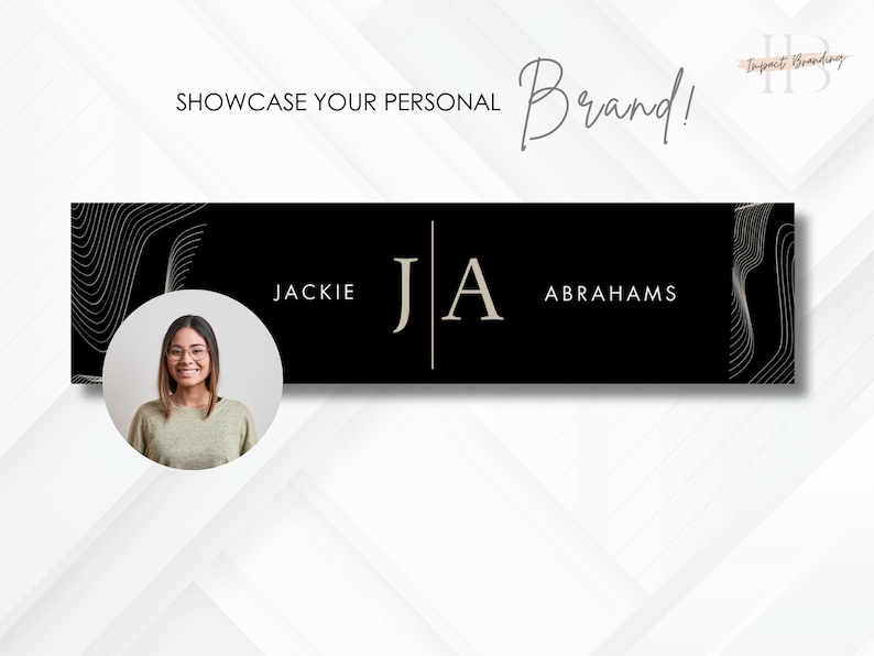 Linkedin Banner Templates | Dark Modern Theme, Name Text (canva ...