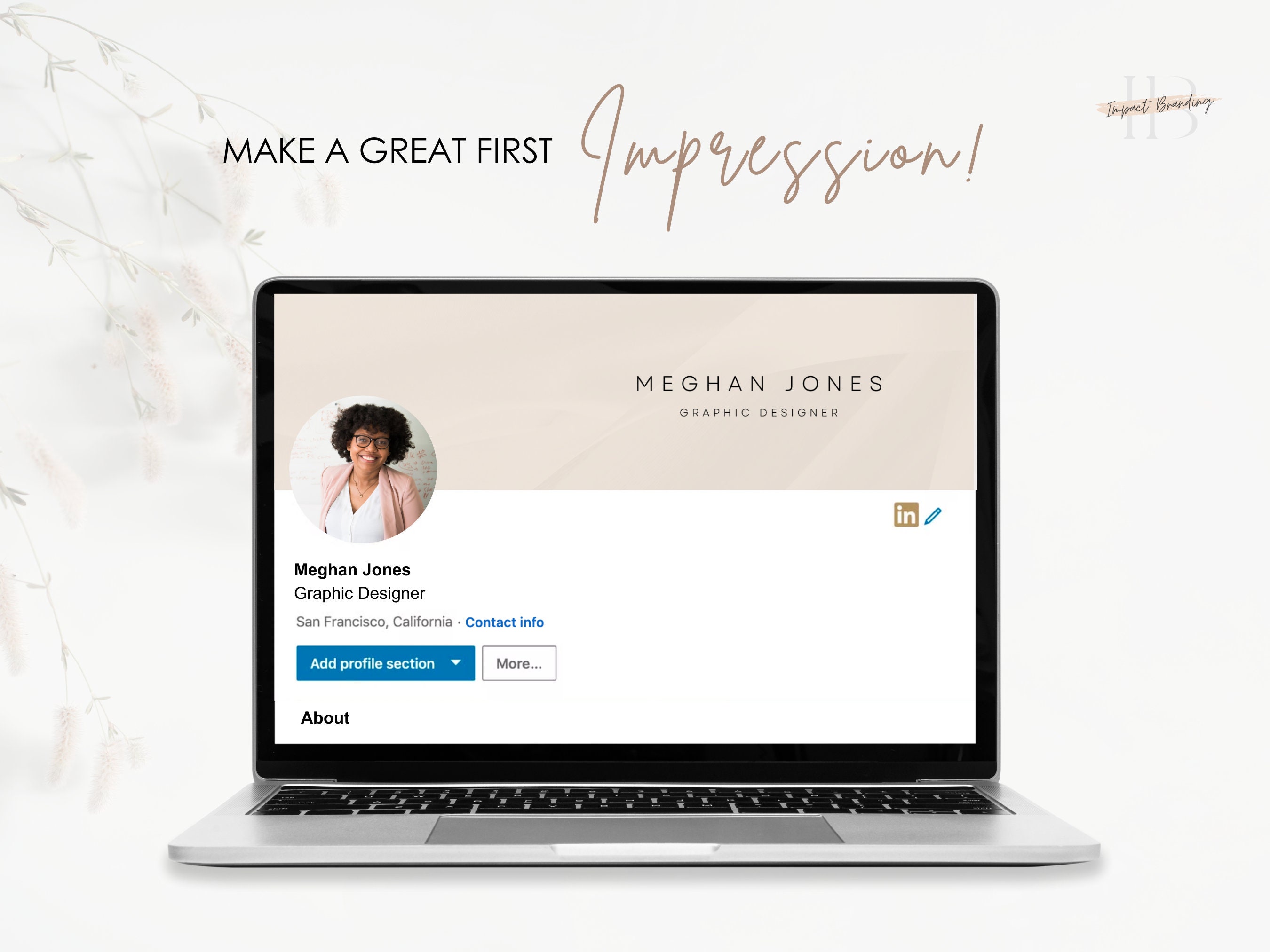 5 Linkedin Banners | Beige Minimal Style | Linkedin Background ...