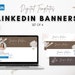 Floral Linkedin Banner Templates | Professional Branding (digital ...