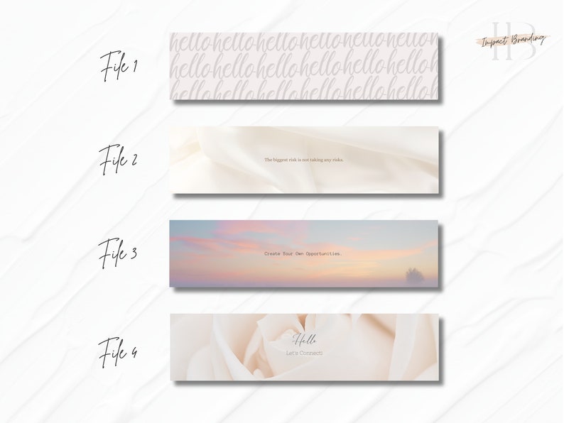 4 Linkedin Banners Instant Download Inspirational Quote - Etsy