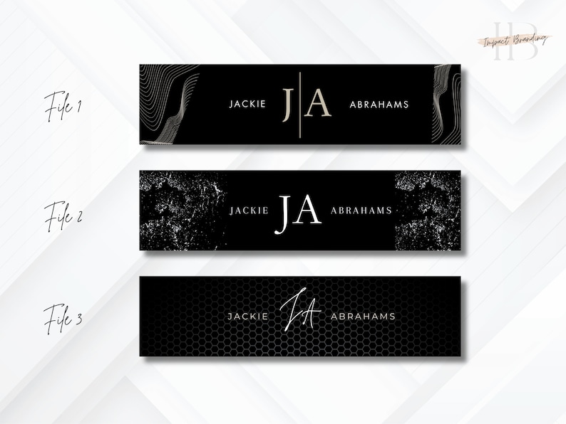 Linkedin Banner Templates | Dark Modern Theme, Name Text (canva ...