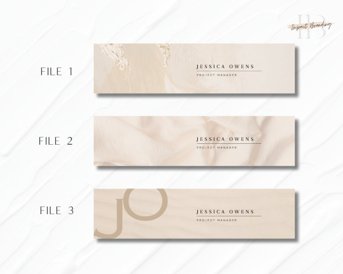 Professional Linkedin Banners | Beige Simple Style | Set of 3 ...
