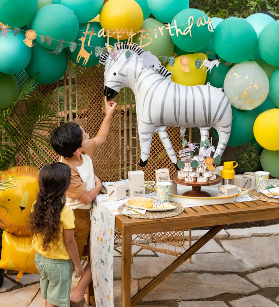 Safari Cake Topper Set of 8 Safari Party Decor Wild One Birthday Animal ...