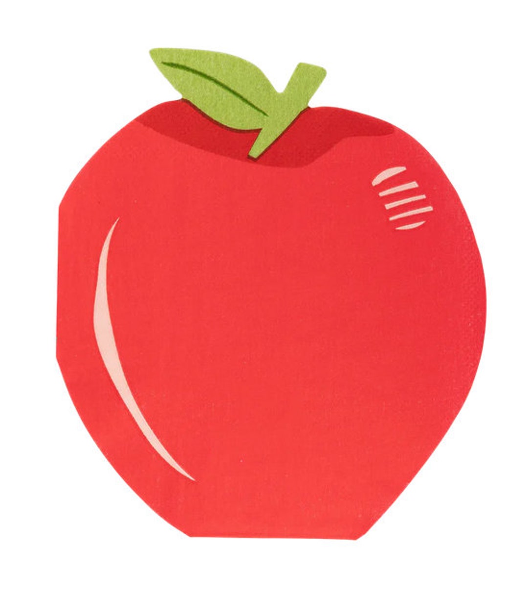 Apple Shape Paper Napkin Back to School Napkin Back to School Bash ...