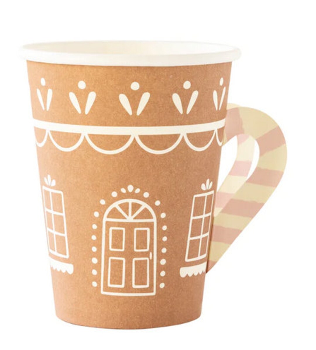 Gingerbread House Paper Cup With Handle 8ct | Gingerbread Party ...