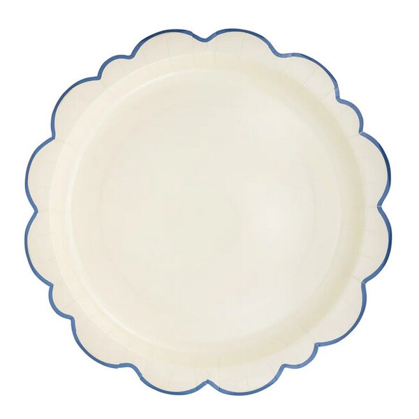 Scalloped Edge Plate - Etsy