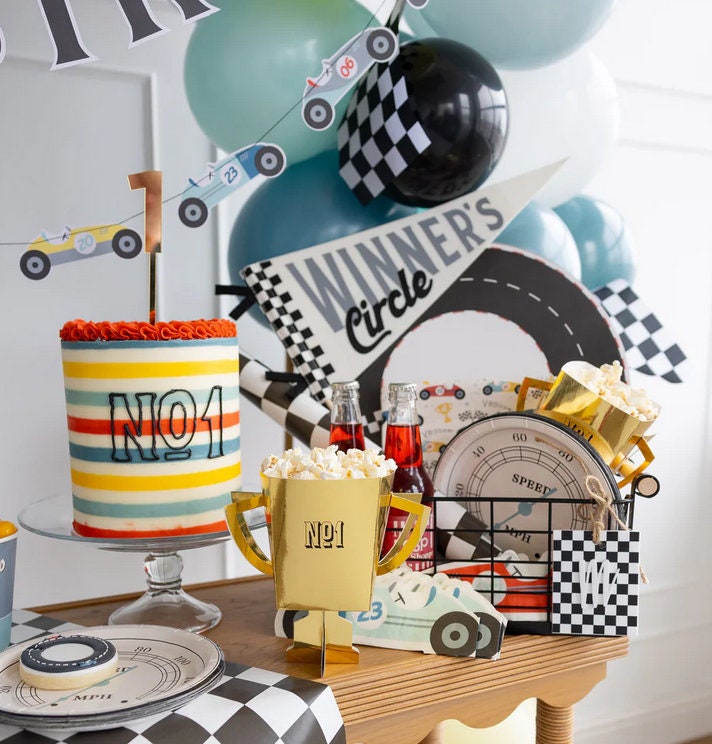 Winner Circle Felt Pennant Race Car Theme Birthday Two Fast Birthday ...