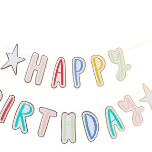 OUI Happy Birthday Banner, Happy Birthday, Bright Birthday Banner ...